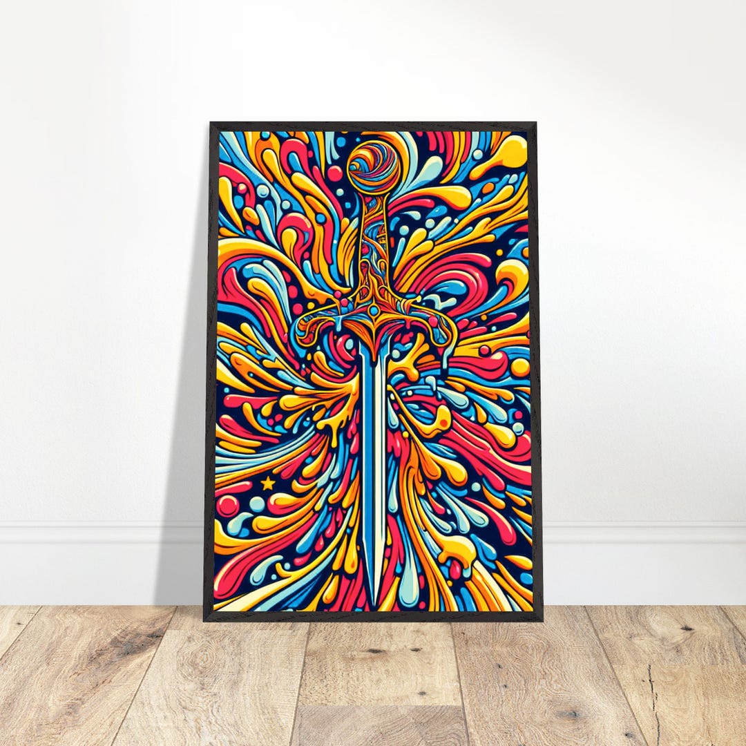 Claymore Anime Poster, Swords, Dark Fantasy Manga Wall Art, Hybrid ...