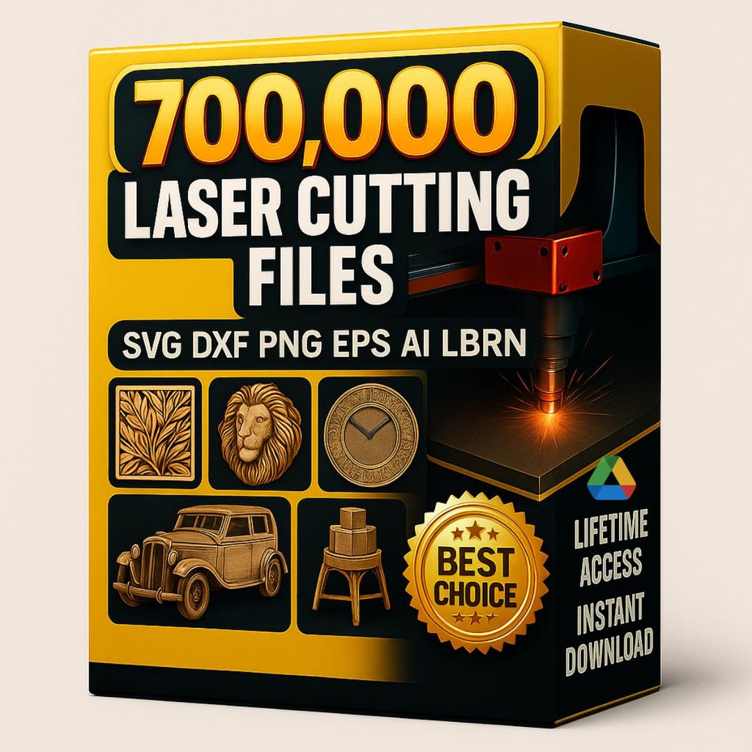 Mega Bundle of 700,000+ Laser Cutting Files | 3D, 2D Designs for ...