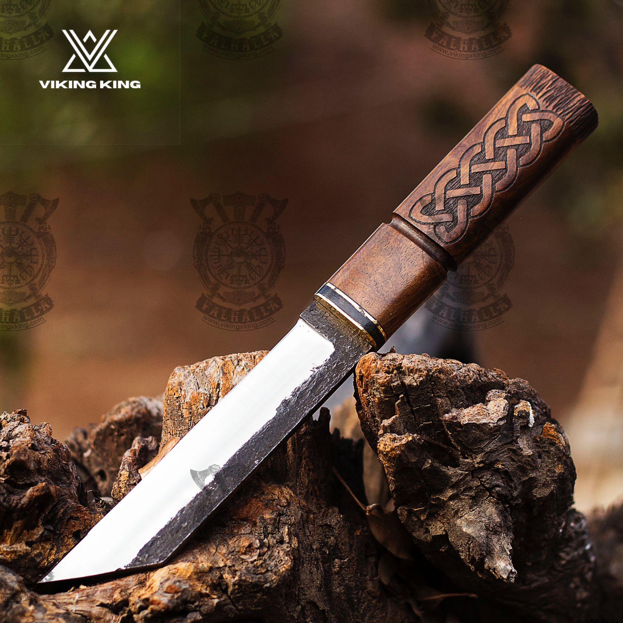 Hand-forged Viking Seax Knife Unique Personalized Medieval Blade as a ...