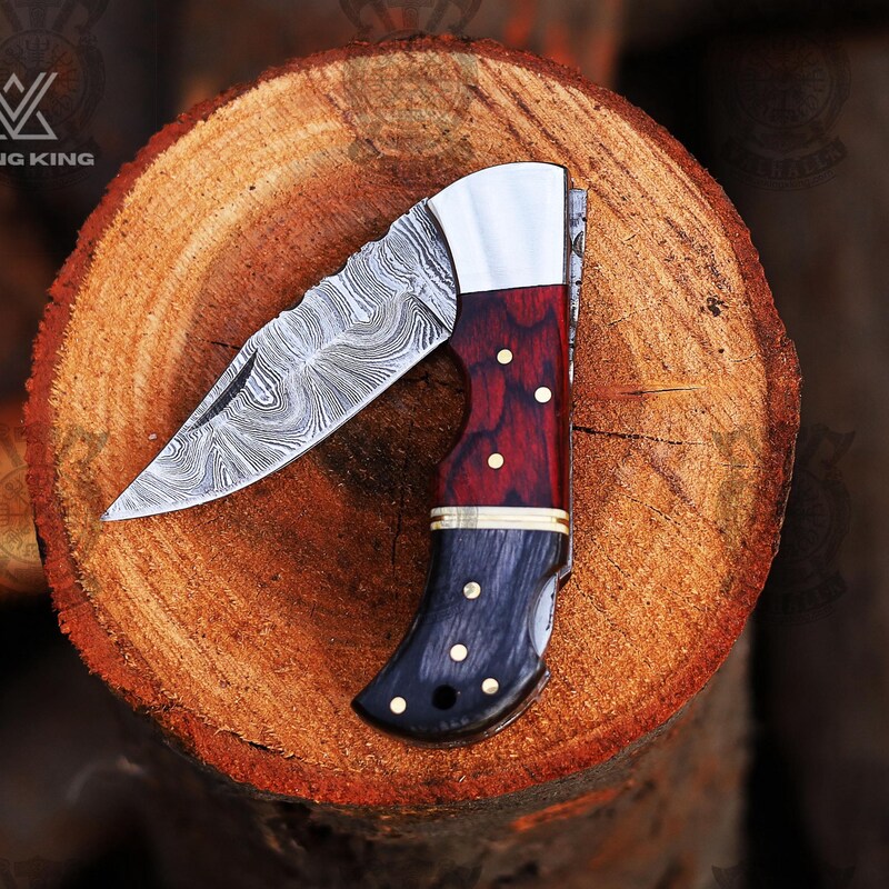 Black and Red Knife Handle - Etsy