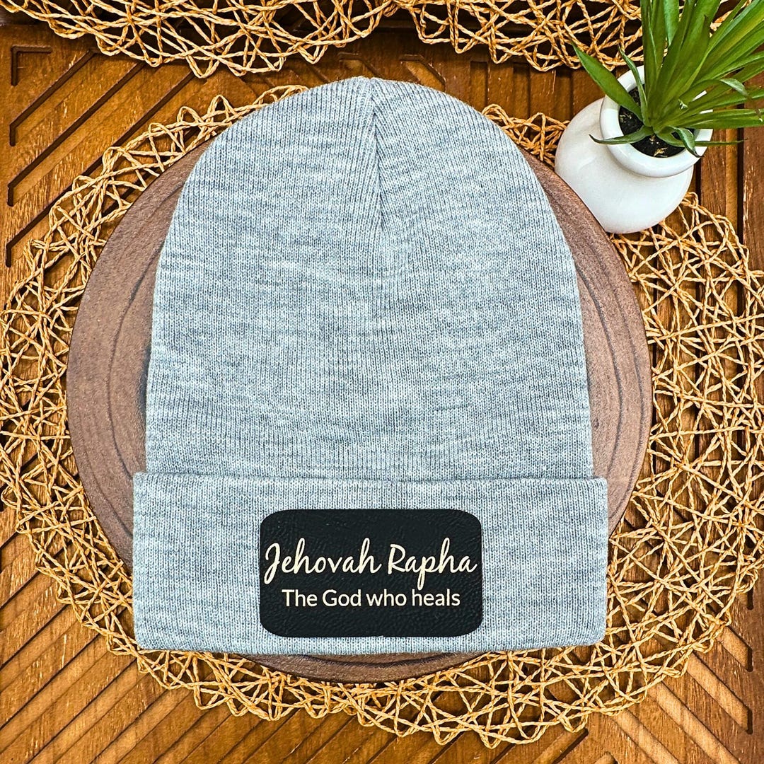 Jehovah Rapha Beanie: Embrace Faith, Find Comfort, Seek Healing - Etsy
