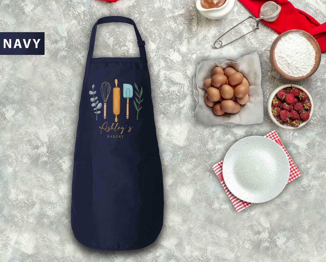 Personalized Baking Apron, Custom Kitchen Apron, Christmas Baker Gift ...