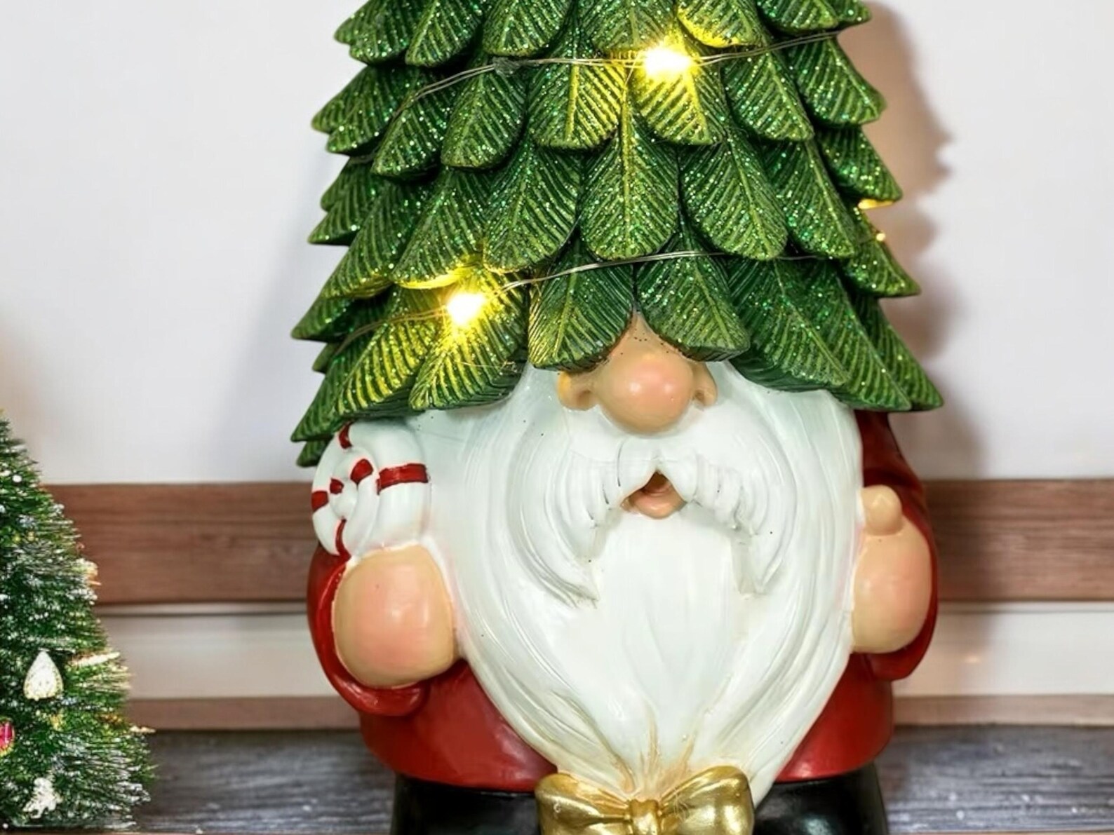 Christmas Tree Goblin Statue Abstract Dwarf for Winter Festival Decor ...