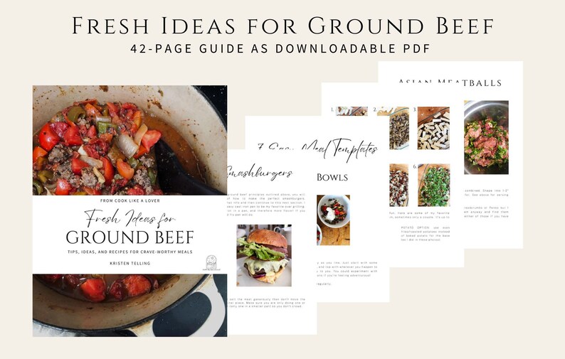Fresh Ideas for Ground Beef PDF - Etsy