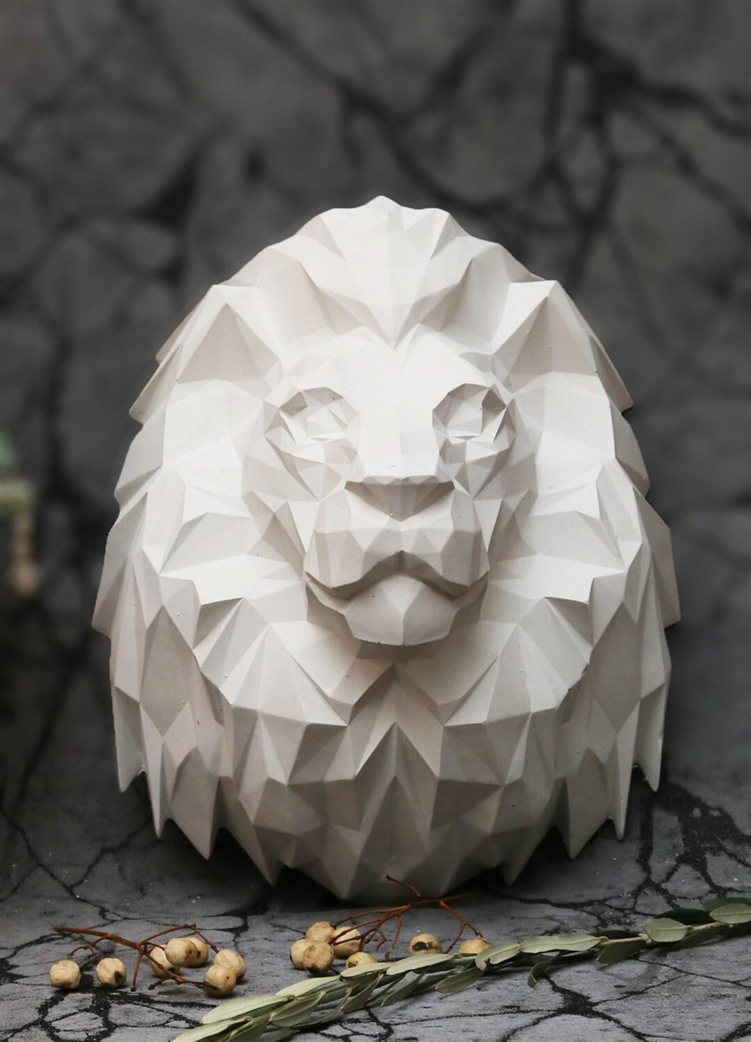 Cubic Lion Head, Geometric Lion, Modern Lion Decor, Artistic Lion Head ...
