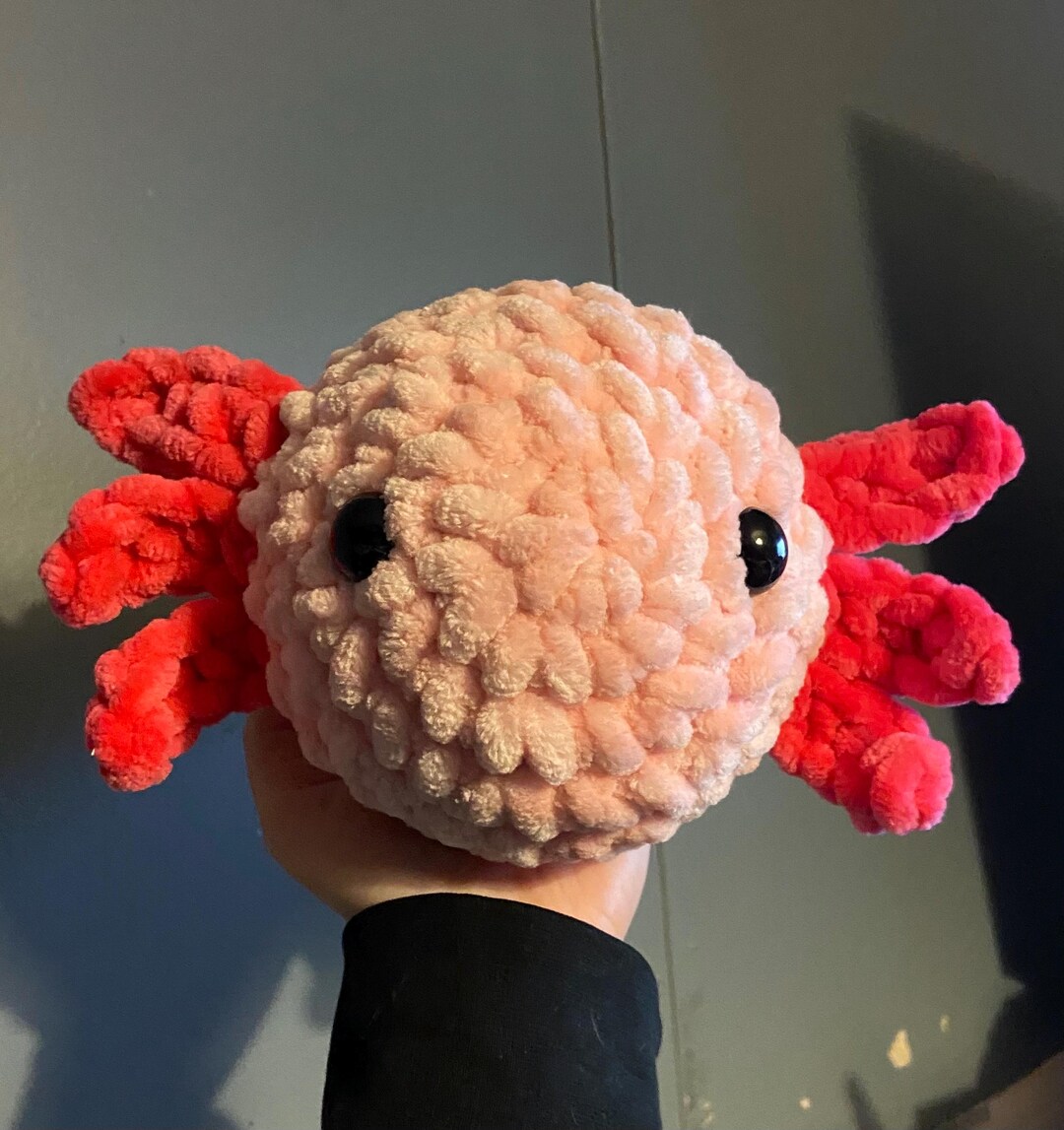 Jumbo Crochet Axolotl Plush Stuffed Animal - Etsy