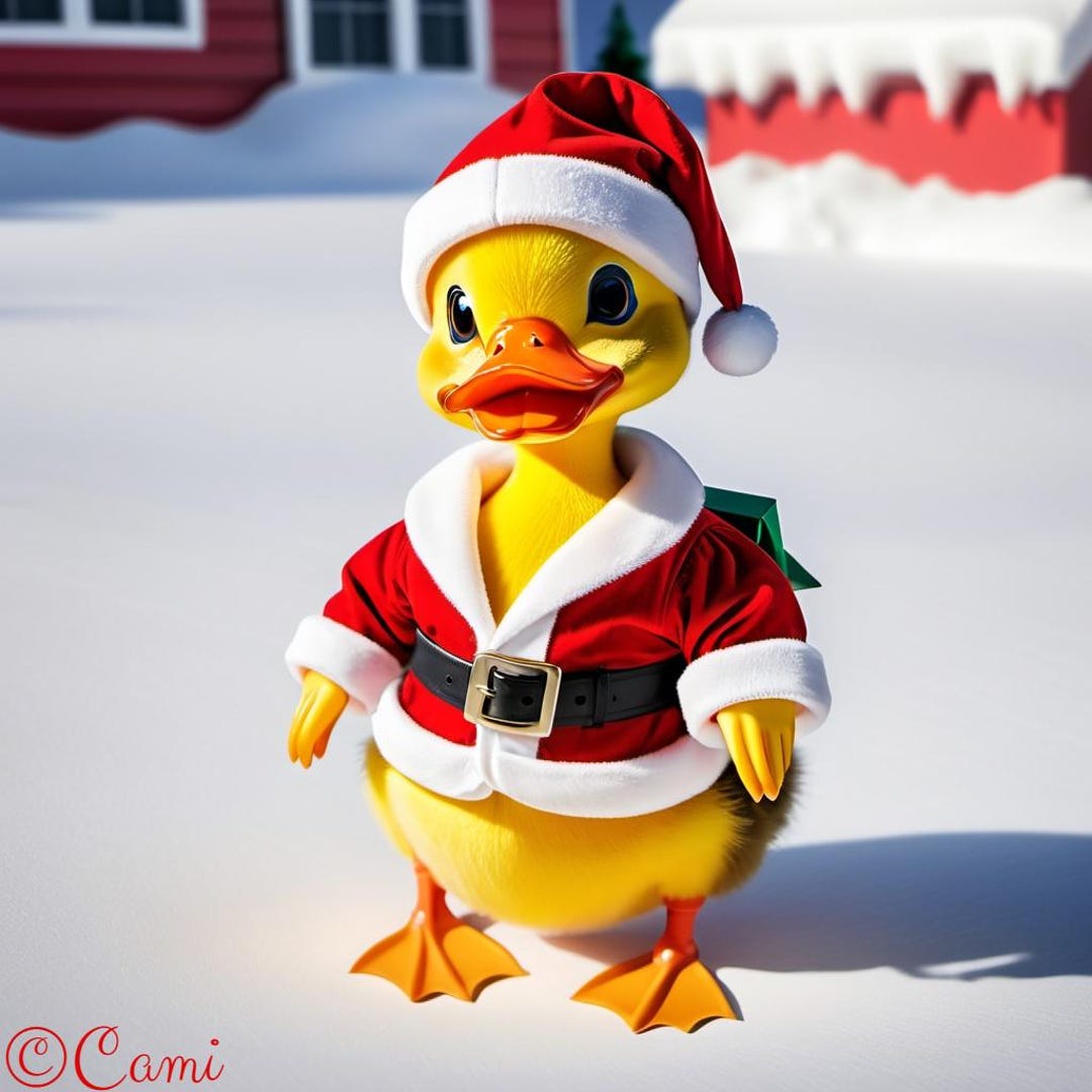 Santa Duck - Etsy