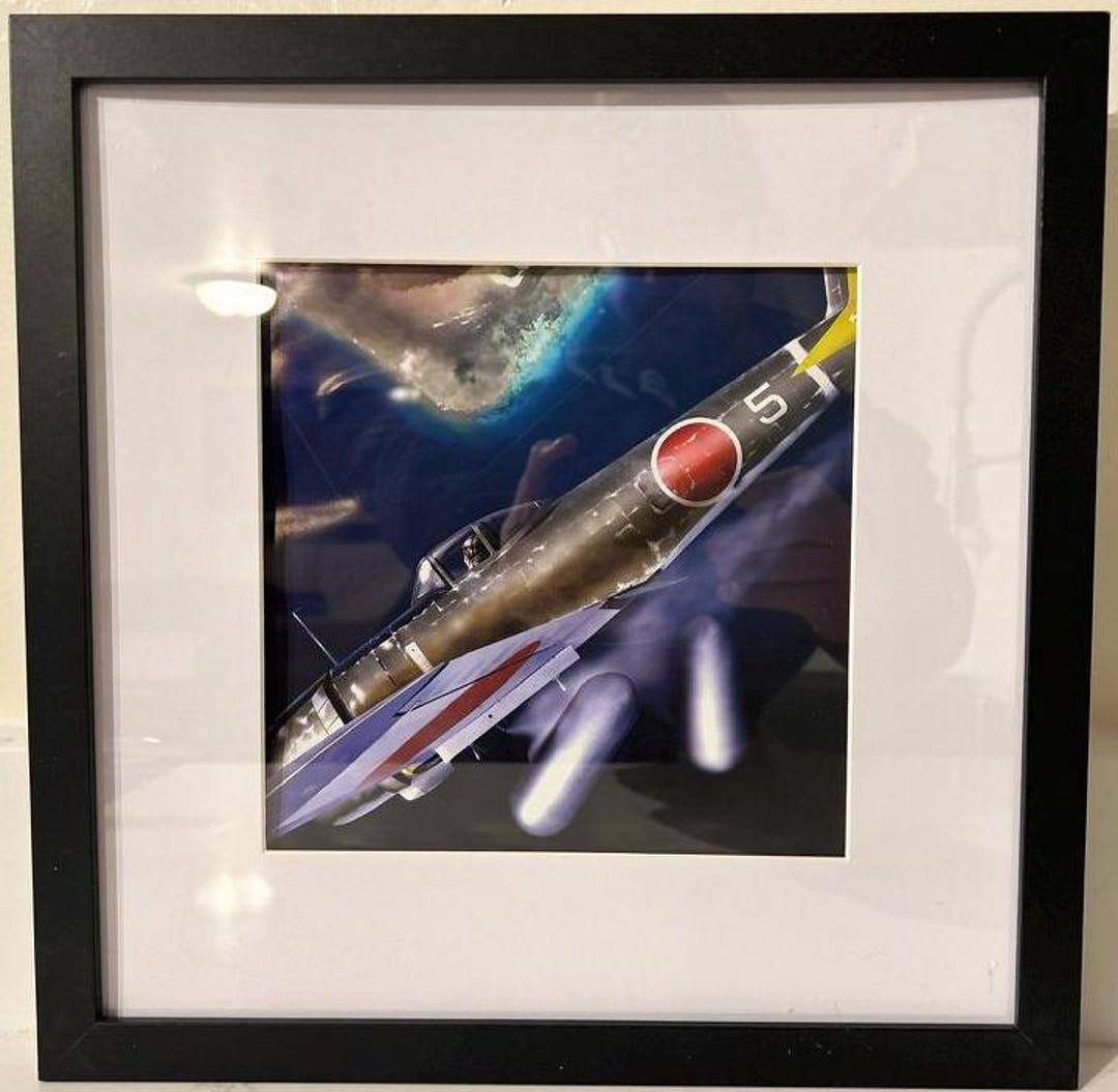 Nakajima Ki-43 Hayabusa World War 2 Aircraft Matted Framed Photo 12x12 ...