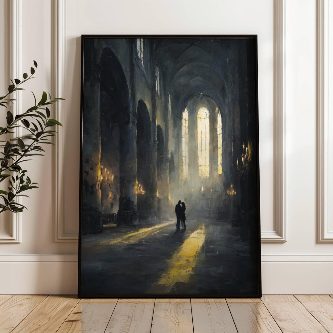 Romantic Couple Dancing in Cathedral | Romantic Scene | Love | Vintage ...