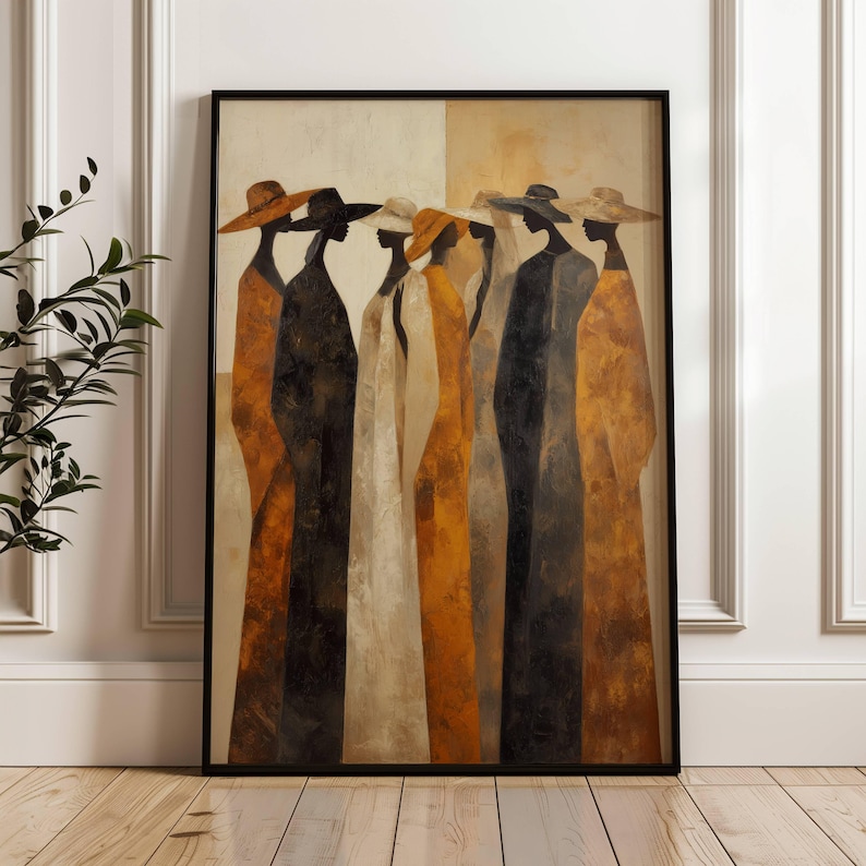 Modern African Art Modern Afrocentric Strong Independent Friends