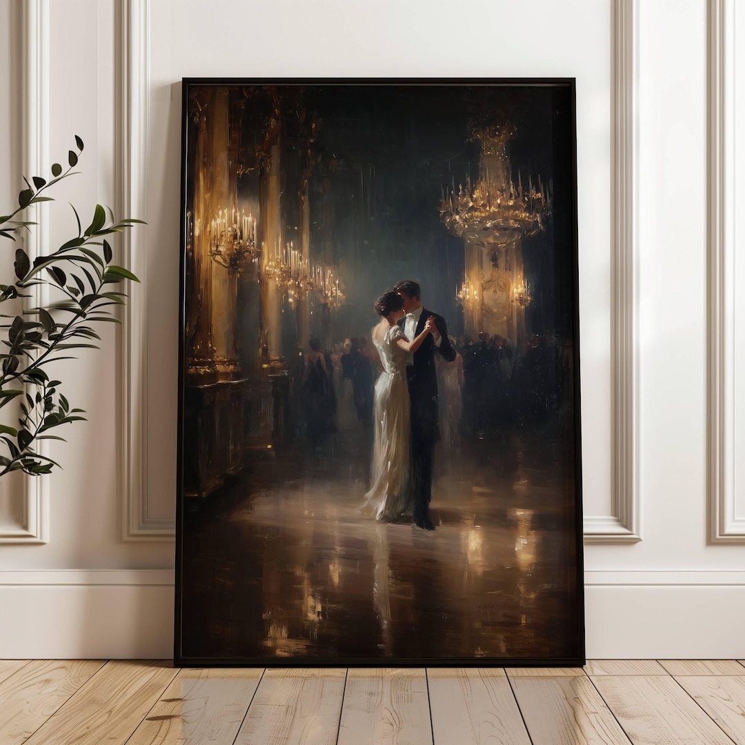 Victorian Couple Dancing in Ballroom | Romantic Scene | Love | Vintage ...