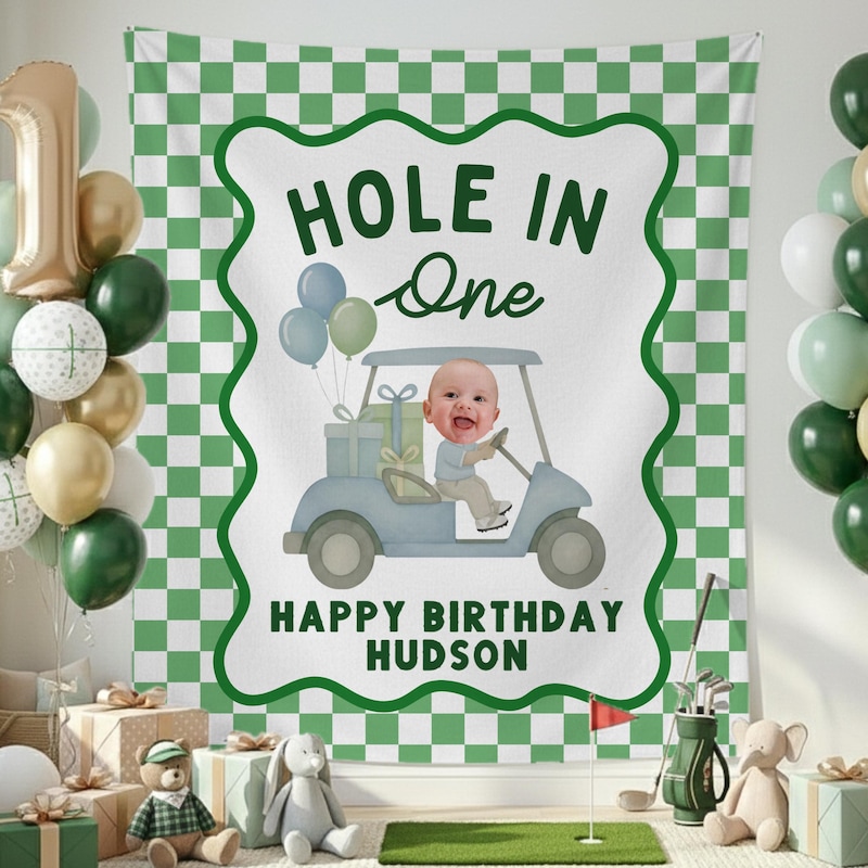 Custom Hole in One Backdrop - Etsy
