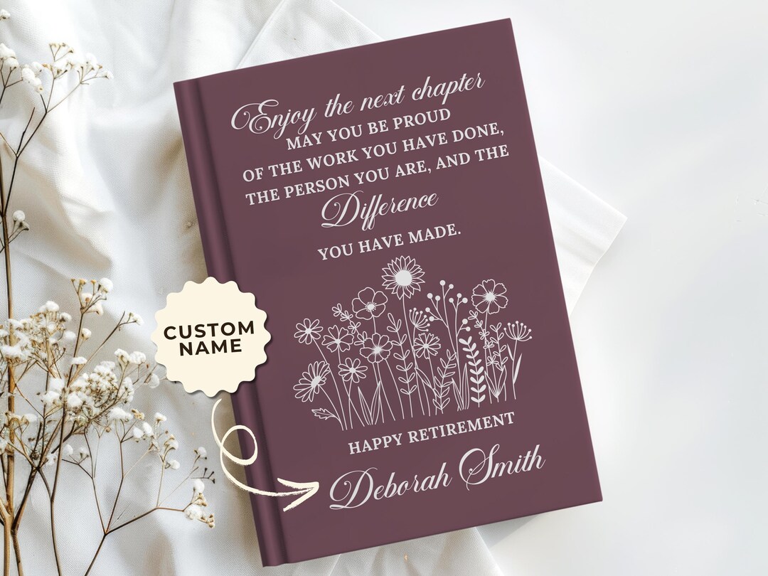Retirement Gift Journal: Coworker Retirement Farewell Personalized ...