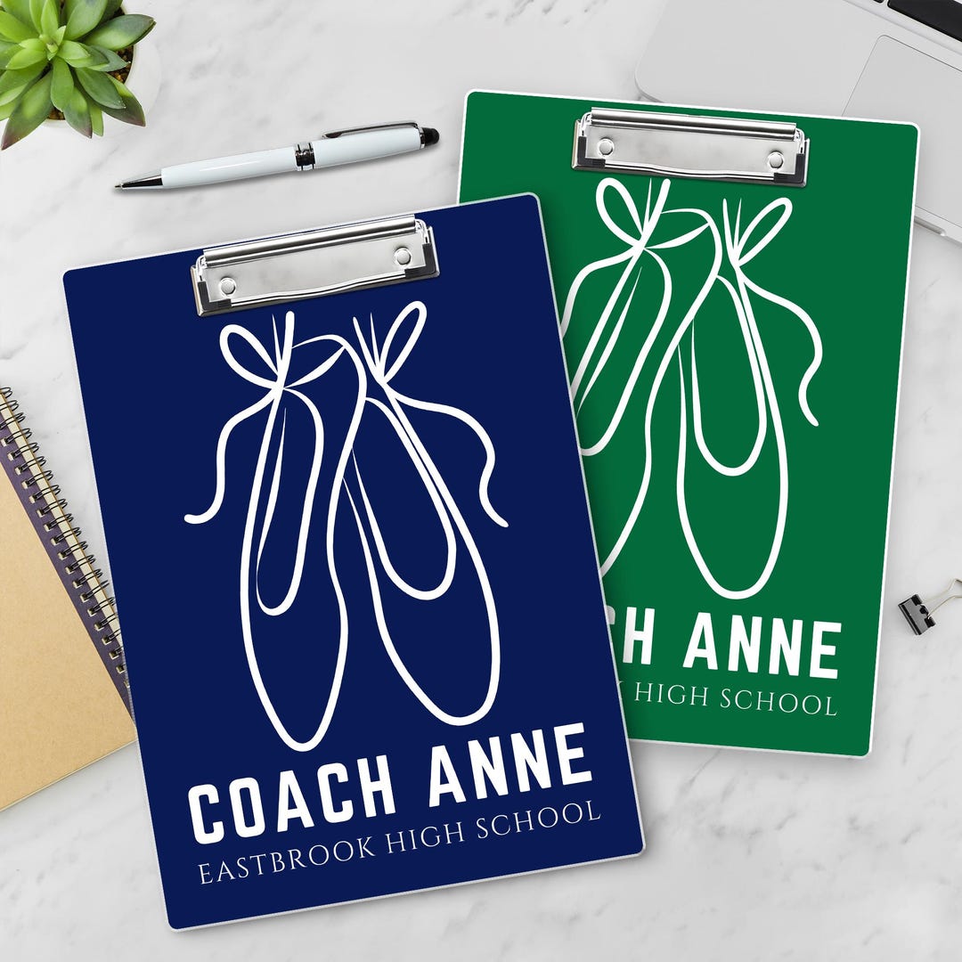 Custom Acrylic Dance Coach Clipboard Unique Personalized Dance ...