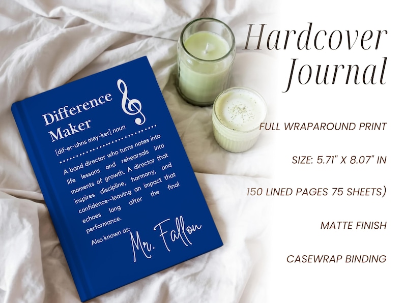 Personalized Band Director Journal: Appreciation Gift for Band ...