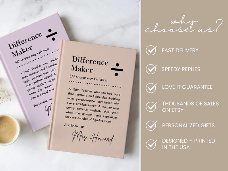 Difference Maker Math Teacher Journal: Personalized Notebook ...