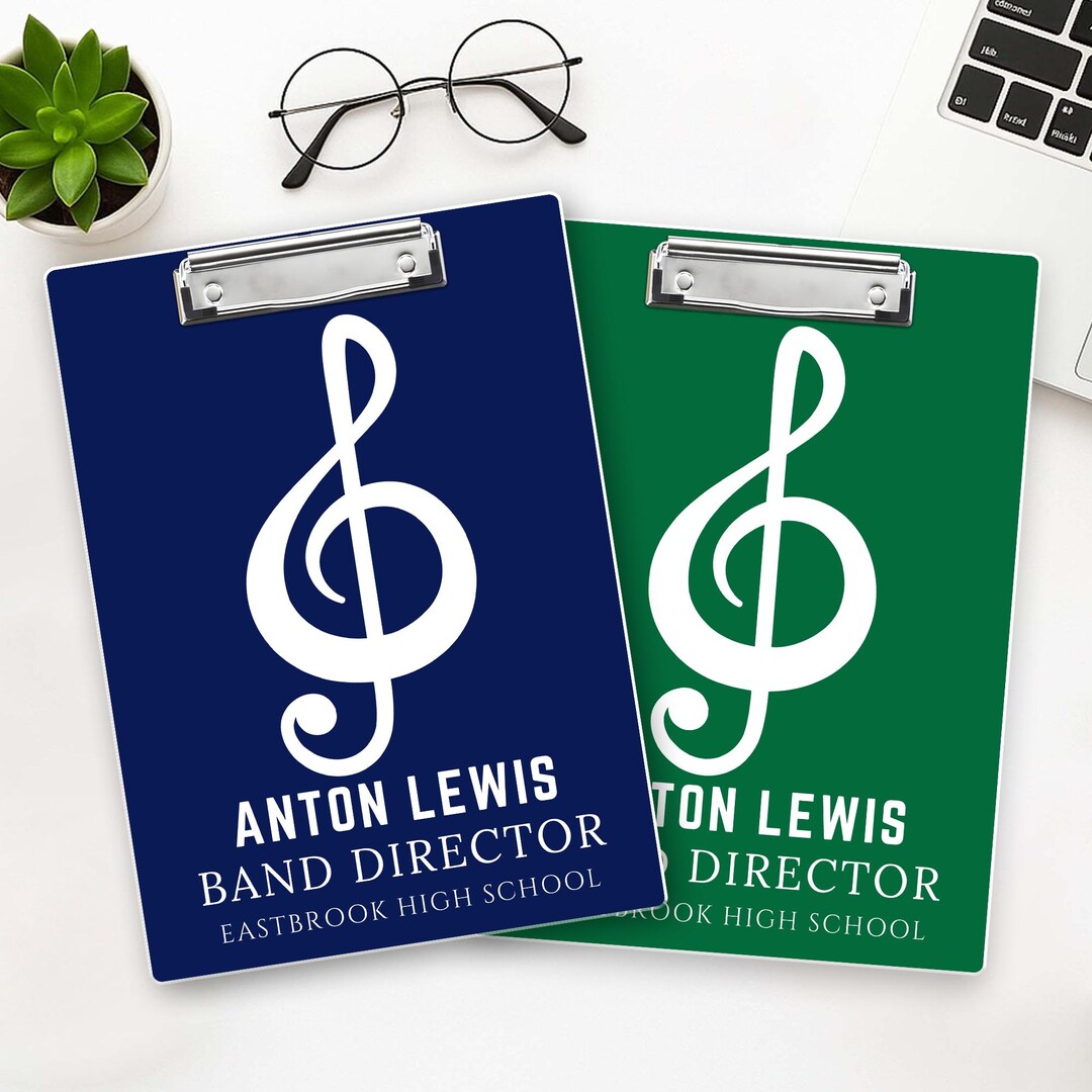 Personalized Band Director Clipboard Gift Custom Acrylic for School ...