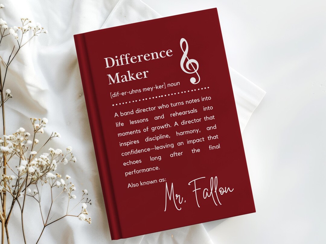 Personalized Band Director Journal: Appreciation Gift for Band ...