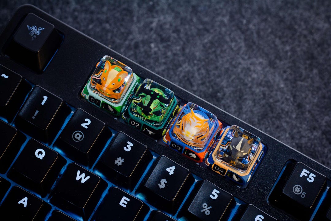 12 Zodiac Artisan Keycap Resin Keycap Set for Cherry MX Mechanical ...