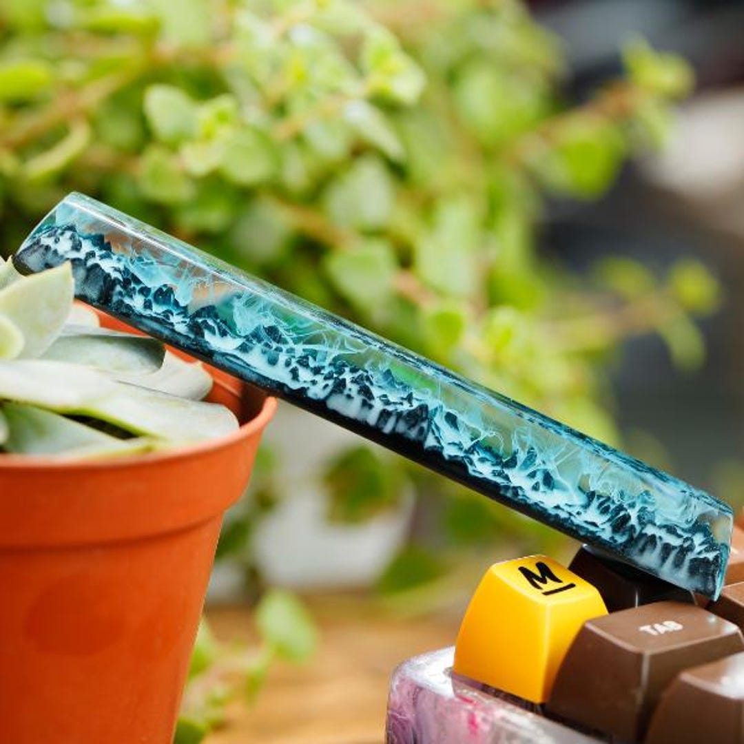 Snow Mountain Spacebar Artisan Keycap Resin Keycap for Cherry MX ...