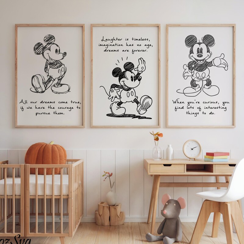 Mickey Mouse Decor - Etsy UK