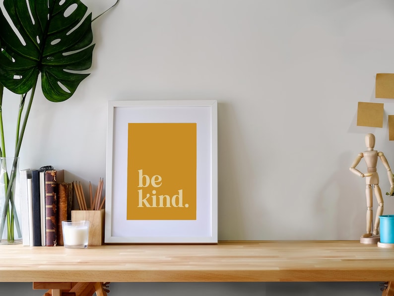 Be Kind Printable Wall Art | Classroom Decor | Kindness Quote Print ...