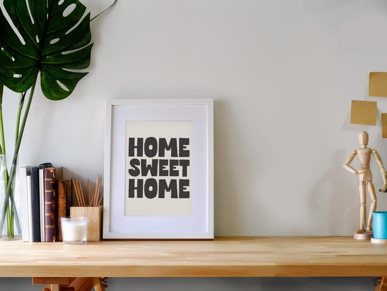 Home Sweet Home Printable Wall Art | Housewarming Gift | New Home Gift ...