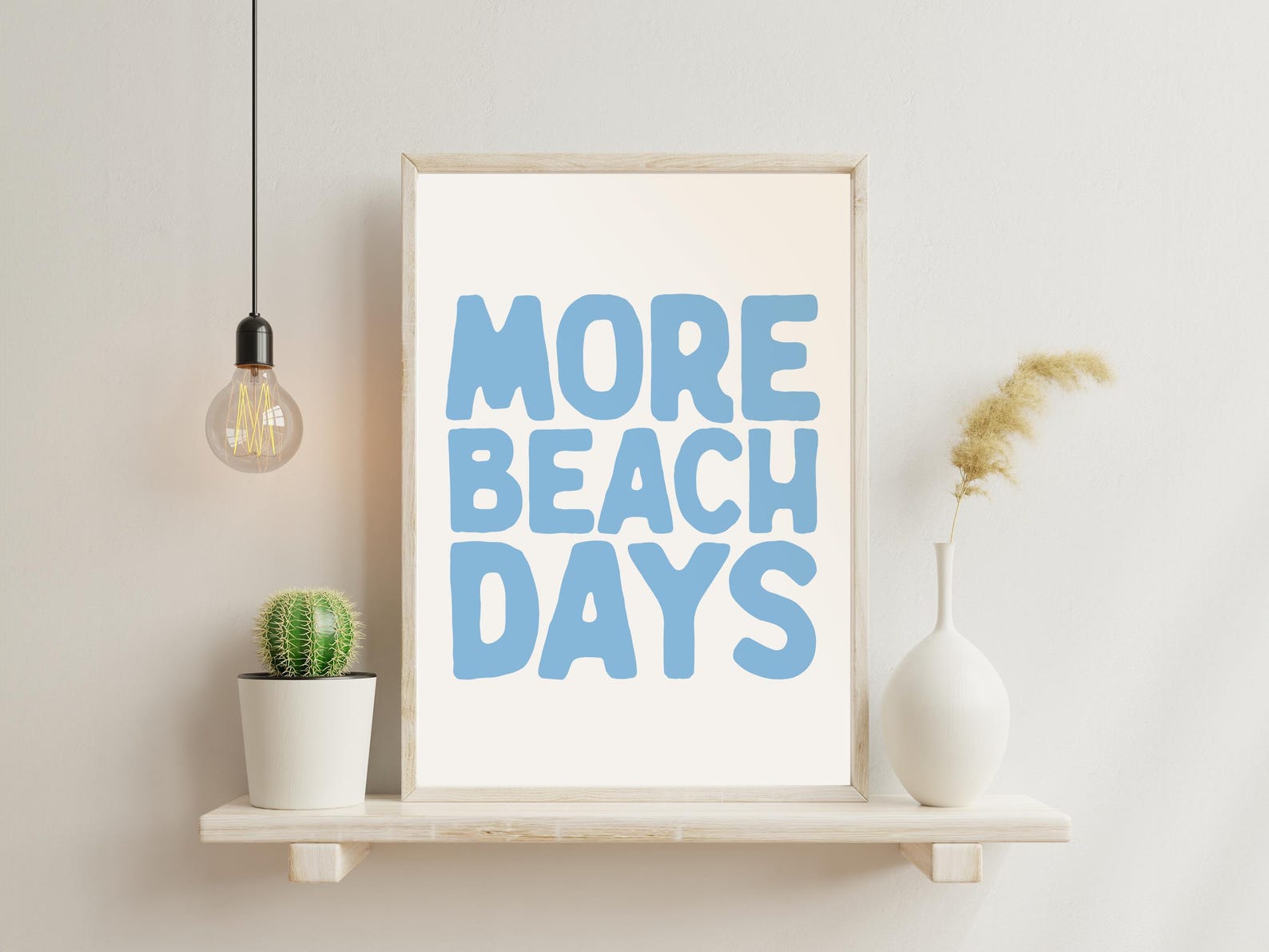 More Beach Days – Beach House Wall Decor, Beach Wall Art, Positive ...