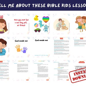 God Made Us New Bible Lessons and Coloring, Printable Sunday Kids ...