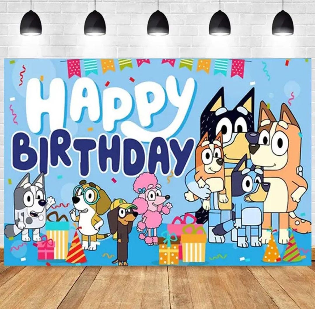 7ftx5ft Bluey Backdrop - Etsy