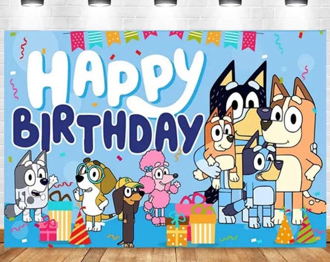 7ftx5ft Bluey Backdrop - Etsy