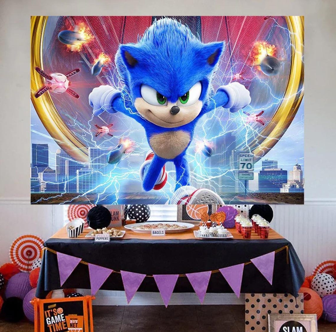 High Quality 7ft X 5ft Sonic Backdrop - Etsy