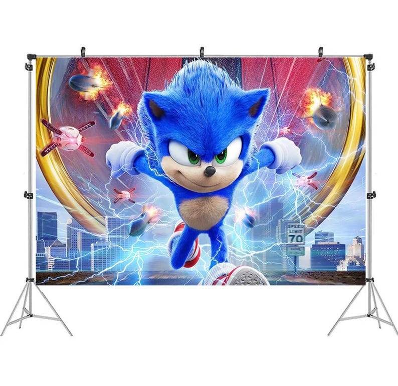High Quality 7ft X 5ft Sonic Backdrop - Etsy