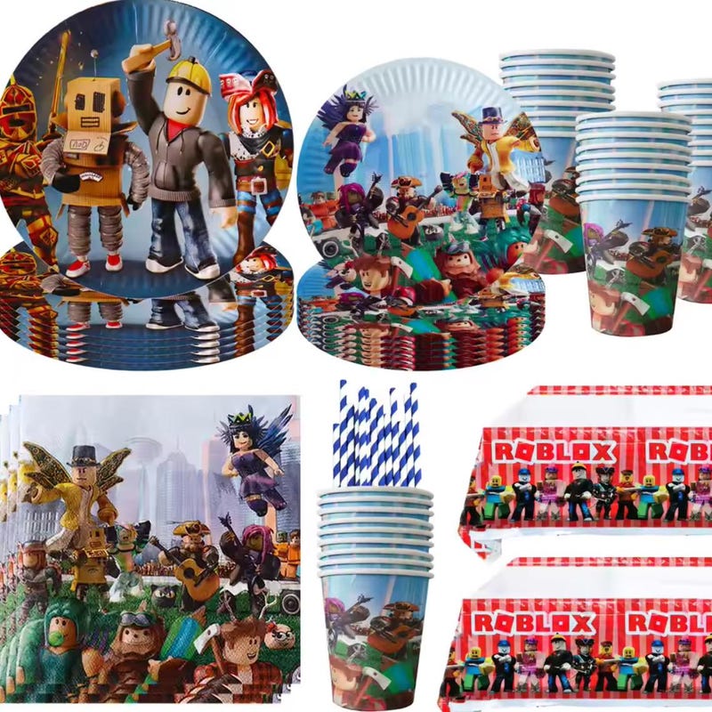 Roblox Party Supplies - Etsy