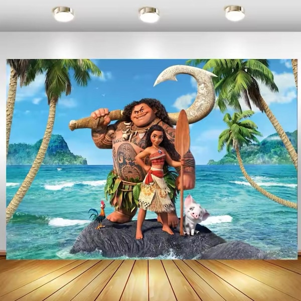 Moana Backdrop - Etsy