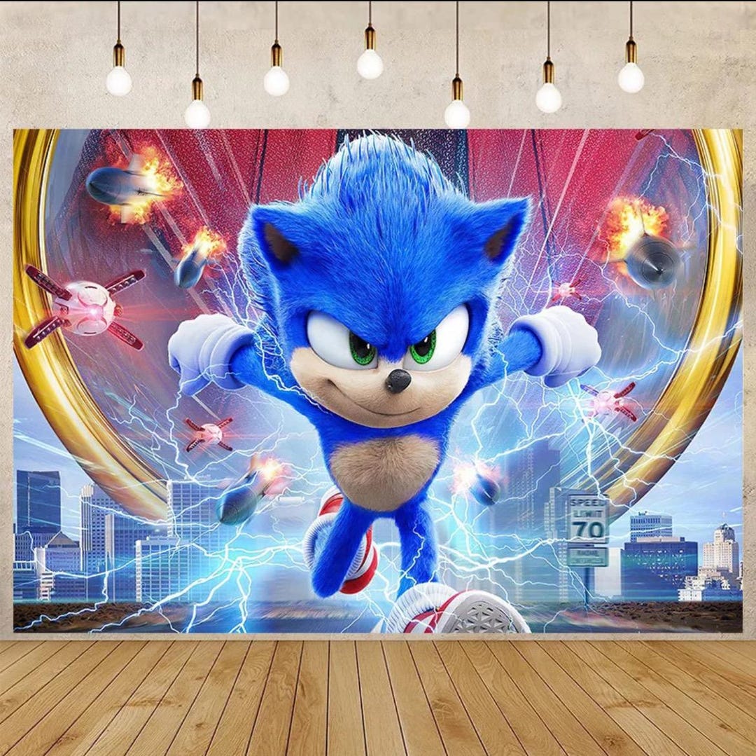 High Quality 7ft X 5ft Sonic Backdrop - Etsy