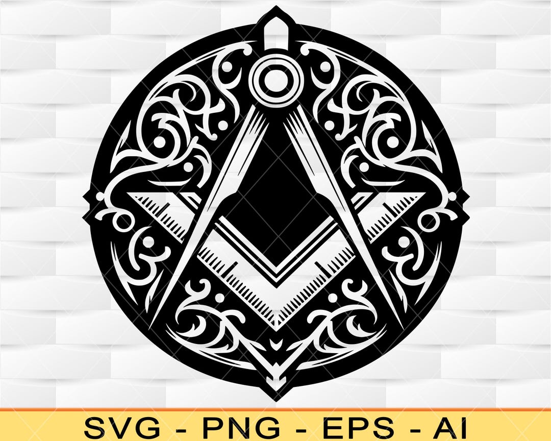 Masonic Square and Compass Svg, Freemason Svg, Fraternity Svg, Masonic ...