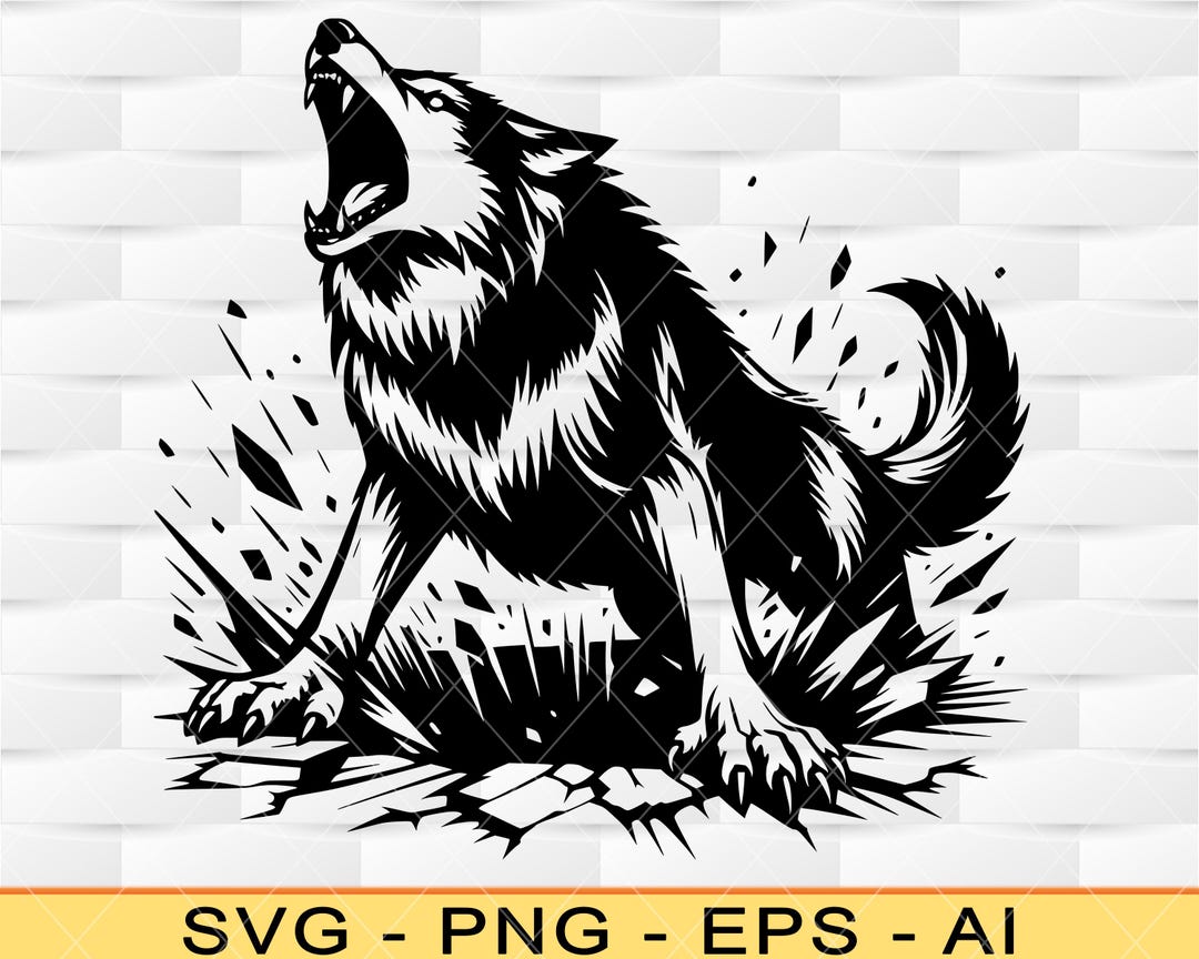 Wolf Svg, Wolf Png, Angry Wolf, Wolf Clipart, Wolf Cut File, Wolf ...