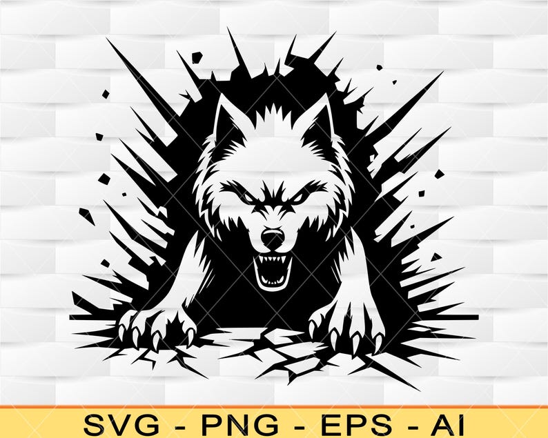 Wolf Svg, Wolf Png, Angry Wolf, Wolf Clipart, Wolf Cut File, Wolf ...