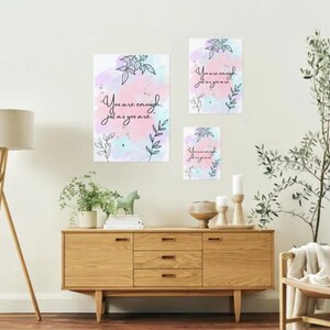 Inspirational Quote Wall Art – Self-love Printable Decor – Minimalist ...