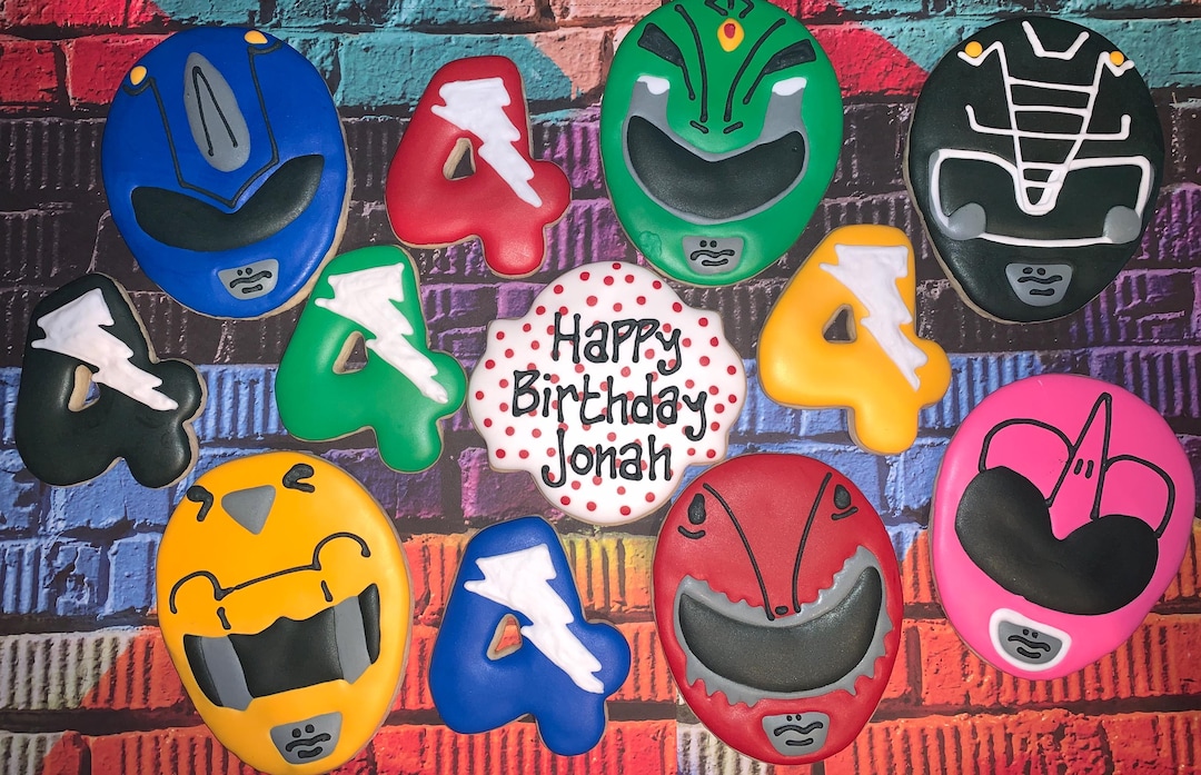 Power Ranger Decorated Sugar Cookies - Etsy