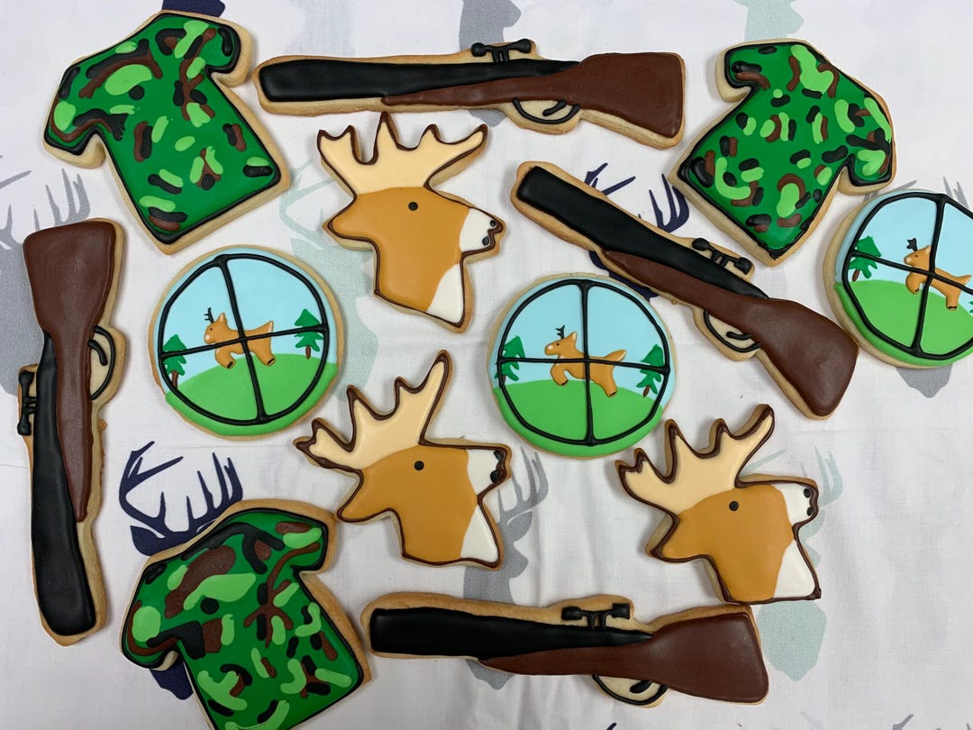 Deer Hunting Decorated Sugar Cookies - Etsy