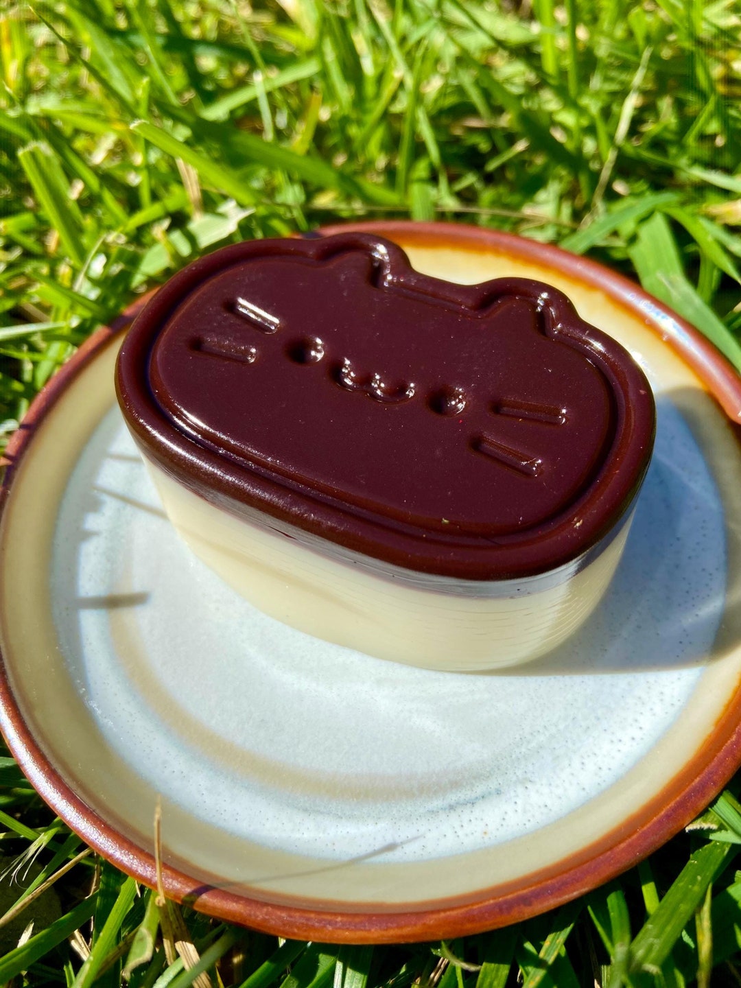 Handcrafted Choco Pudding Kitty Squishy | Food-grade Silicone Sensory ...