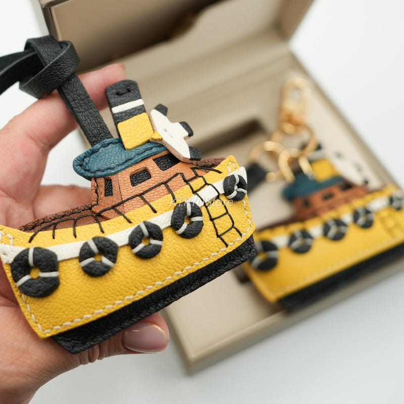 Boat Keychain - Etsy