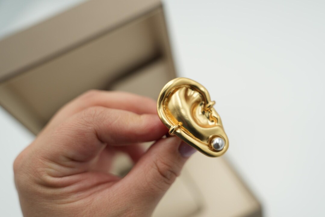 Ears Shape Ring Adjustable Schiaparelli Inspired - Etsy