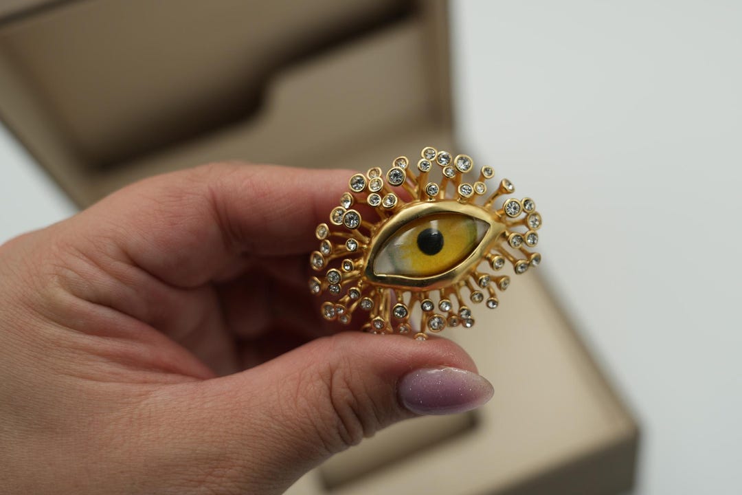Eye Burst Ring Schiaparelli Inspired Ring Adjustable - Etsy