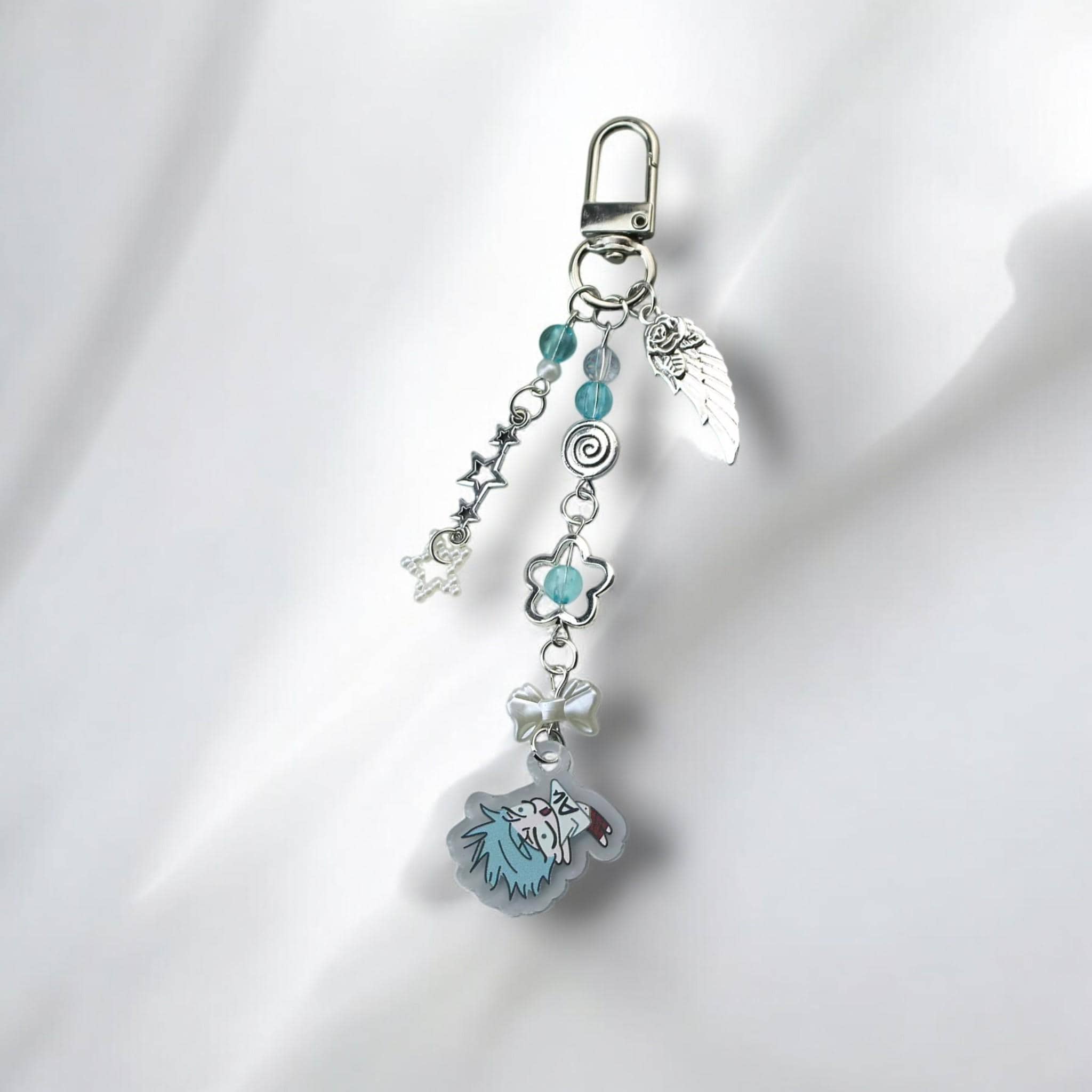 Alien Stage Keychain: Ivan and Till Beaded Bowknot Charm - Etsy