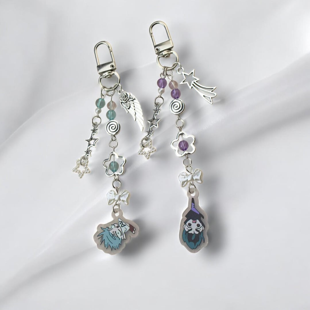 Alien Stage Keychain: Ivan and Till Beaded Bowknot Charm - Etsy