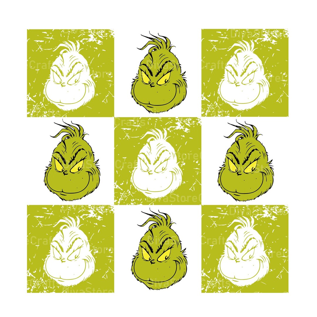 Retro Grinchmas PNG, Grinchmas Face Png, Merry Christmas Png, Xmas Holiday Png, Christmas Movie ...
