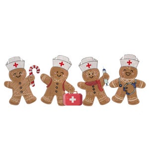 Nurse Christmas Png, Nurse Gingerbread Png, Merry Christmas Png, Nurse ...